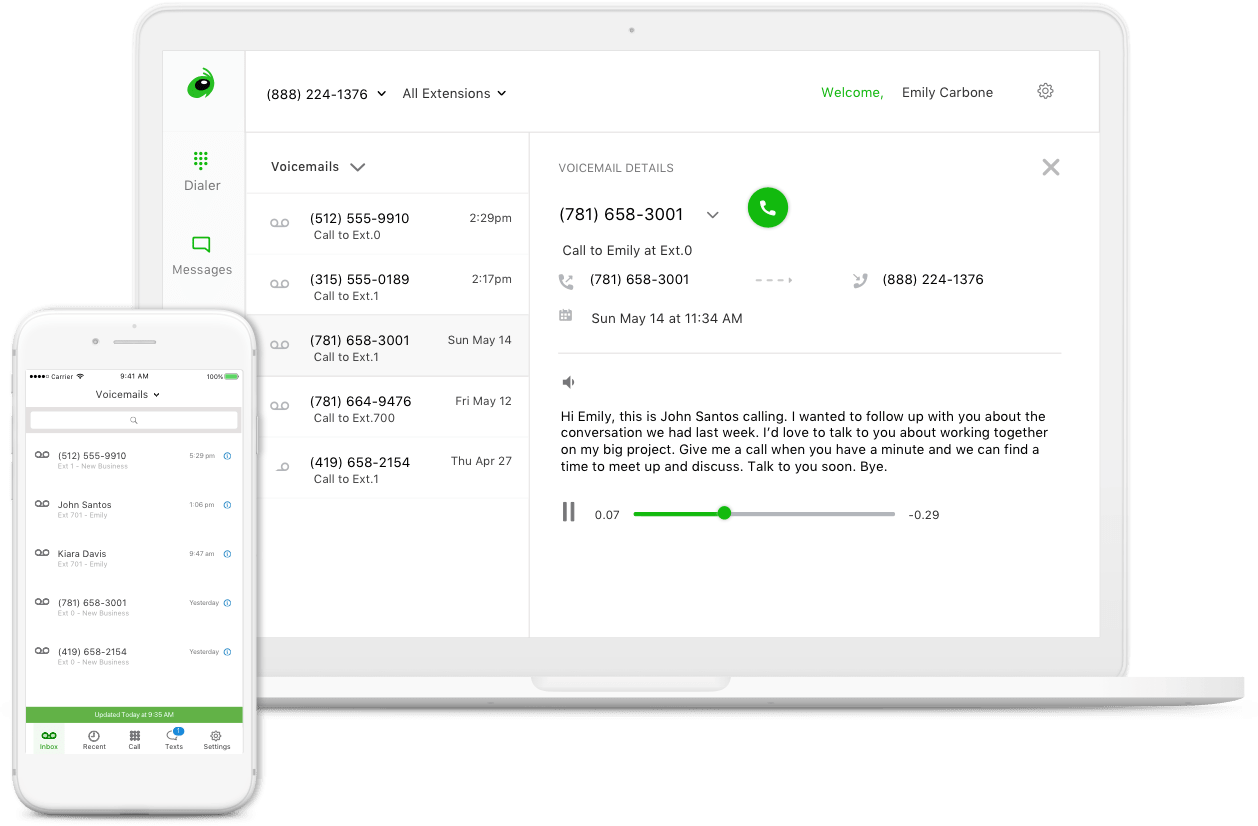 Virtual Voicemail Services for Small Businesses - Grasshopper